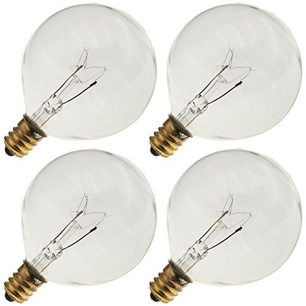 Industrial Performance 15G16.5/CL 130V, 15 Watt, G16.5, Candelabra ...