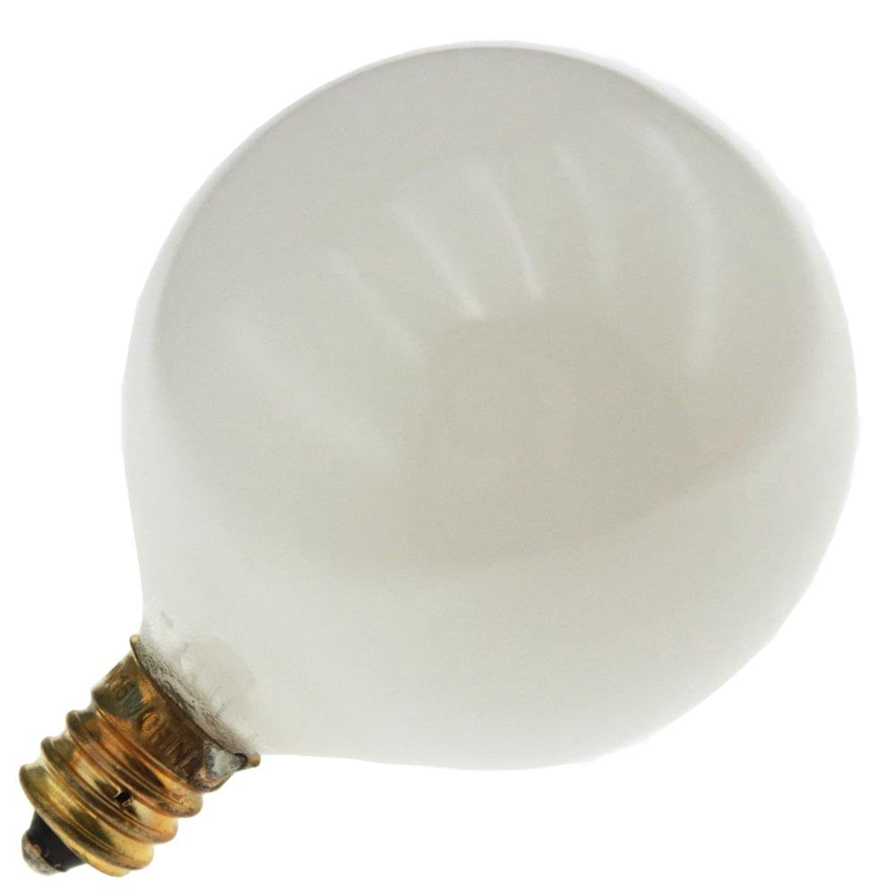 Industrial Performance 15G16.5/W 130V, 15 Watt, G16.5, Candelabra Screw (E12) Base Globe Light ...