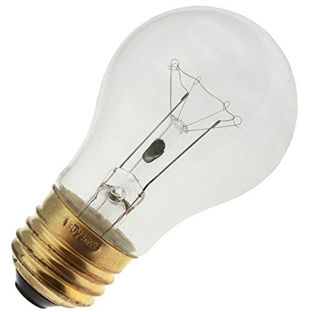 Industrial Performance 40A15/CL 130V, 40 Watt, A15, Medium Screw (E26 ...