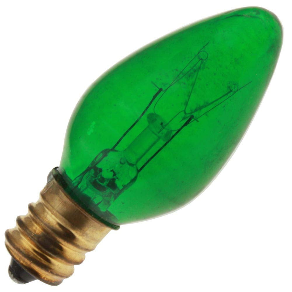 Industrial Performance Decorative/Novelty 5C7/TG 130V, 5 Watt, E12 Candelabra Base, Transparent ...