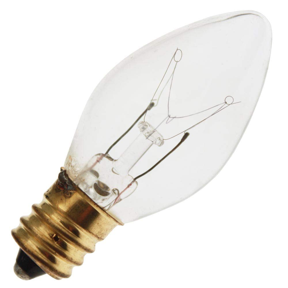 Industrial Performance Decorative/Novelty 7C7/CL 120V, 7 Watt, E12 ...