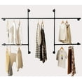 Industrial Pipe Clothes Rack Wall Mounted Clothing Rack,Heavy Duty Iron ...