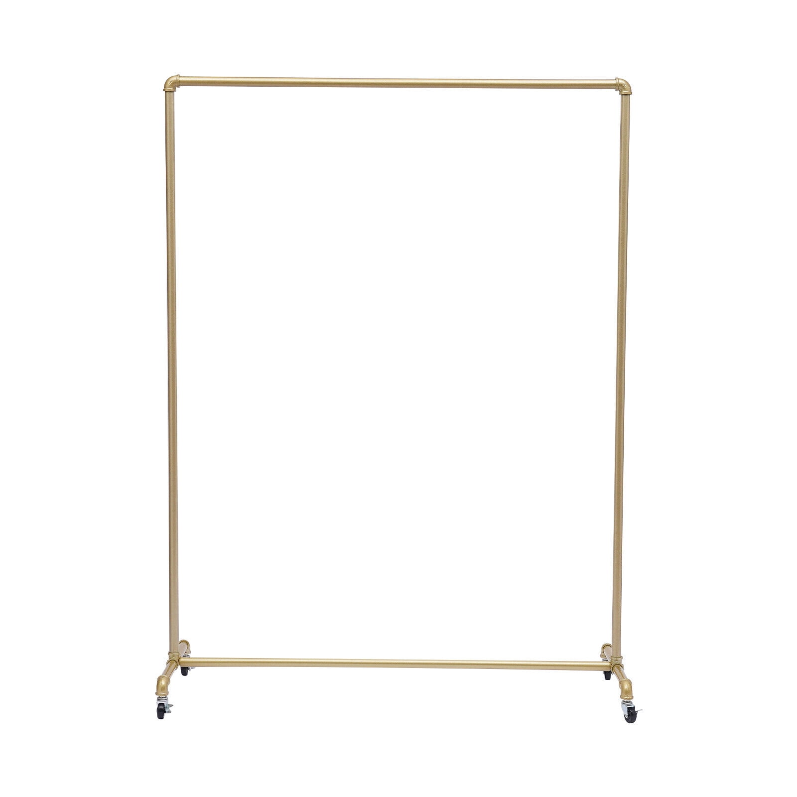 Industrial Pipe Clothing Rack 47x63 inch Gold Vintage Garment Racks ...