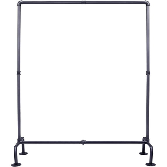 Industrial Pipe Clothing Rack Free Standing Heavy Duty Detachable ...
