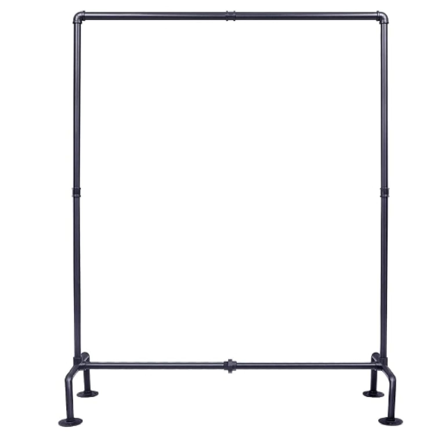 Industrial Pipe Clothing Rack Free Standing, Heavy Duty Detachable ...