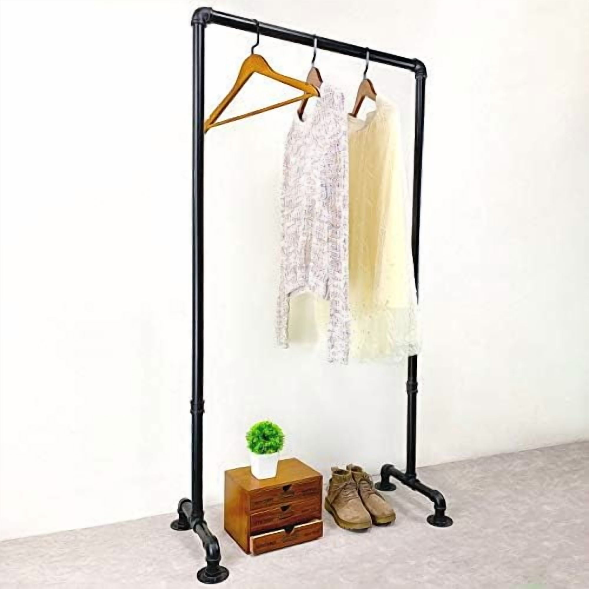 Industrial Pipe Clothing Rack,Vintage Commercial Grade Pipe Clothes ...