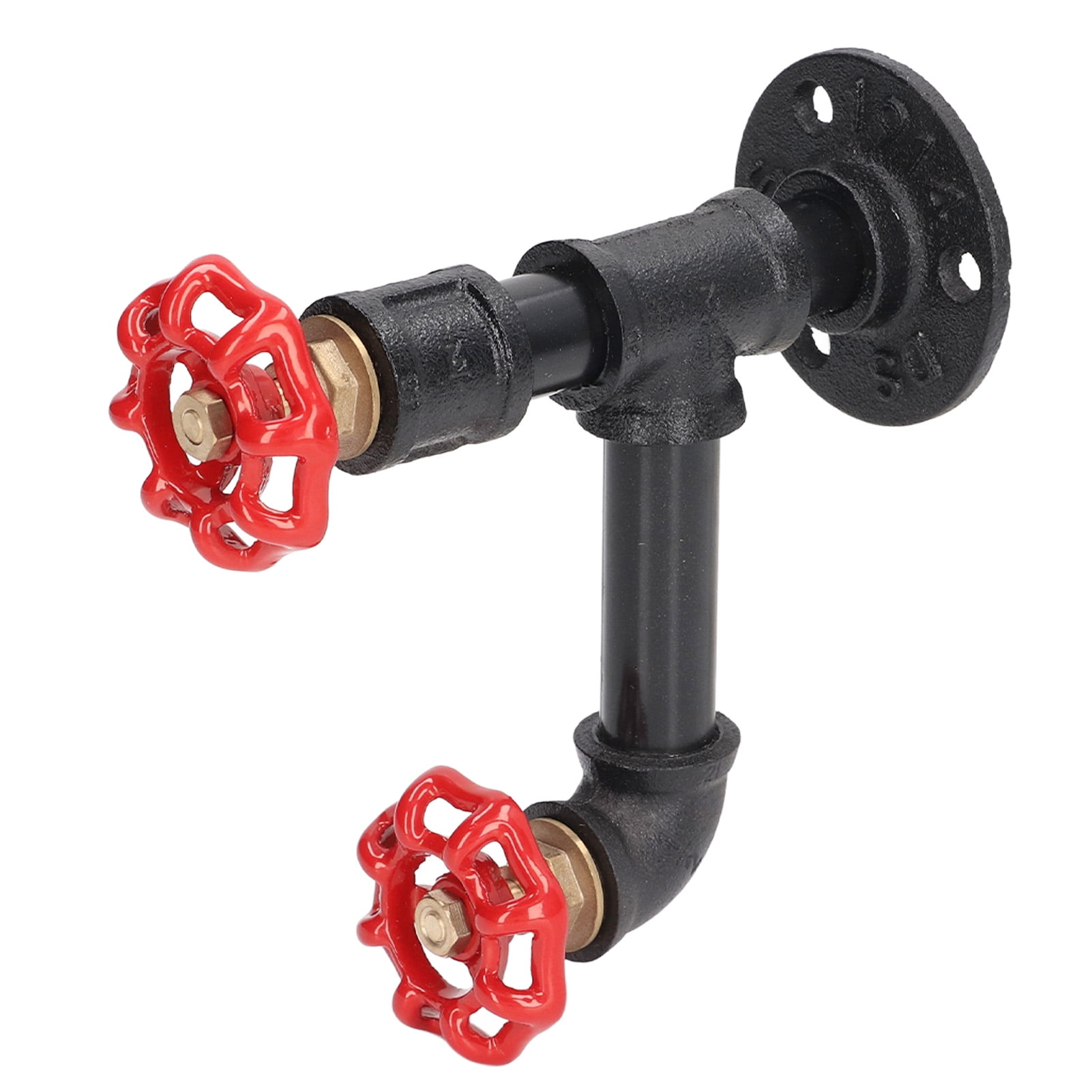 Industrial Pipe Coat Hook Rack Heavy Duty Rustic Hat Robe Towel Wall ...