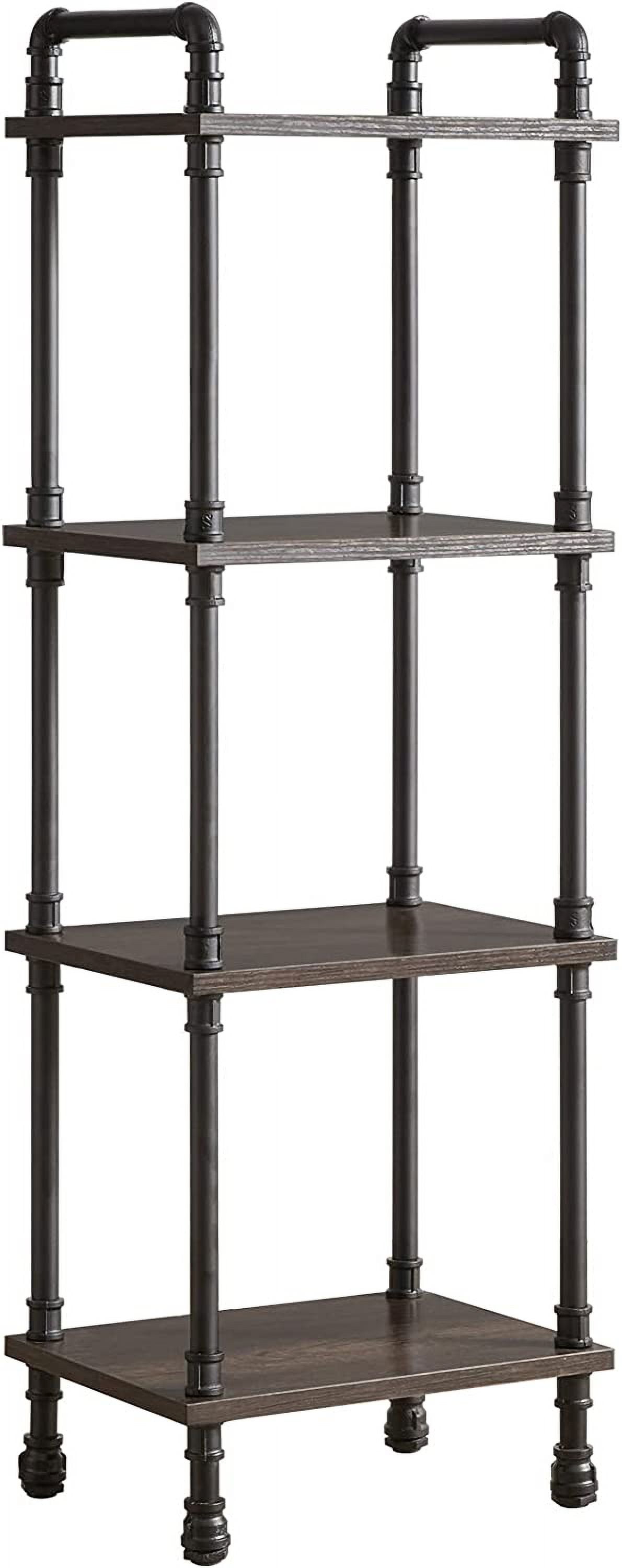 Industrial Pipe Ladder Shelf,4-Tier Vintage Style Book Shelf,Free ...
