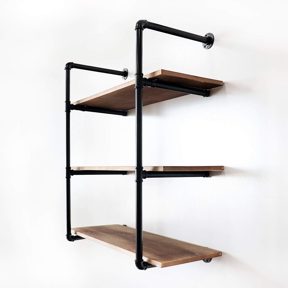 Industrial Pipe Ladder Shelf Vintage Display Rack Rustic Floating ...