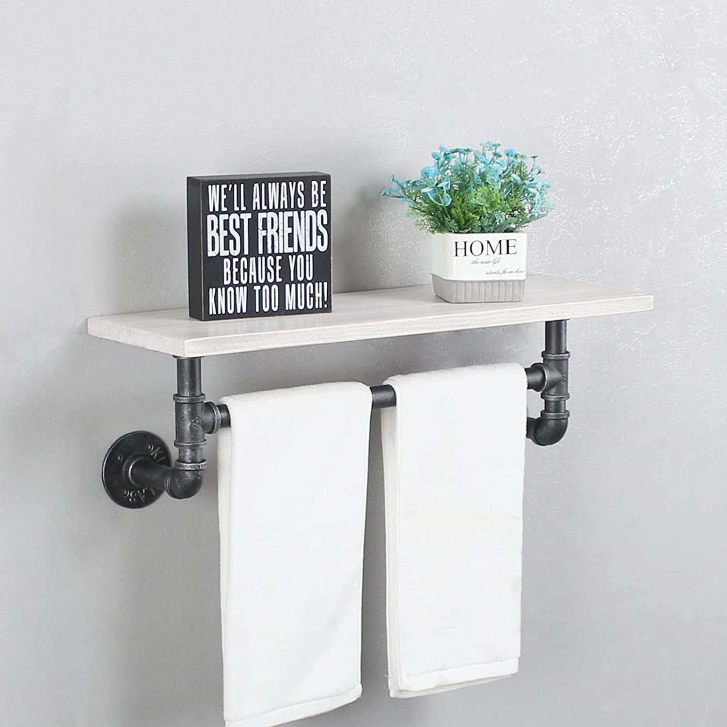 Industrial Pipe Shelving,Iron Pipe Shelves Industrial Bathroom Shelves ...