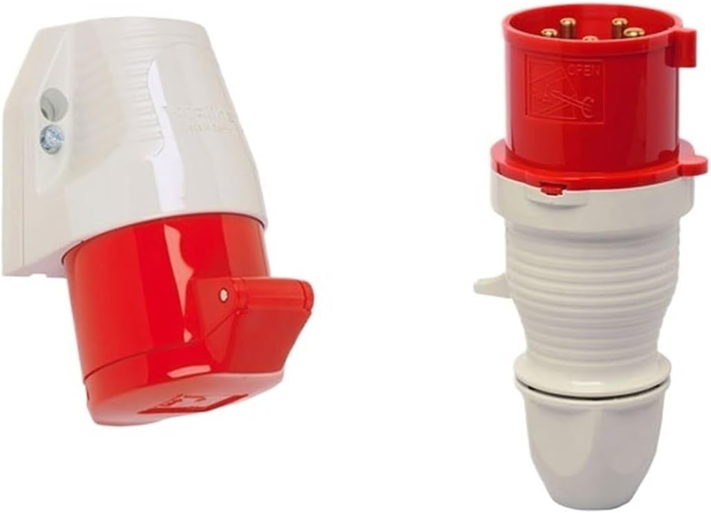 Industrial Plug and Socket Waterproof and dustproof 16A 5P 400V ...