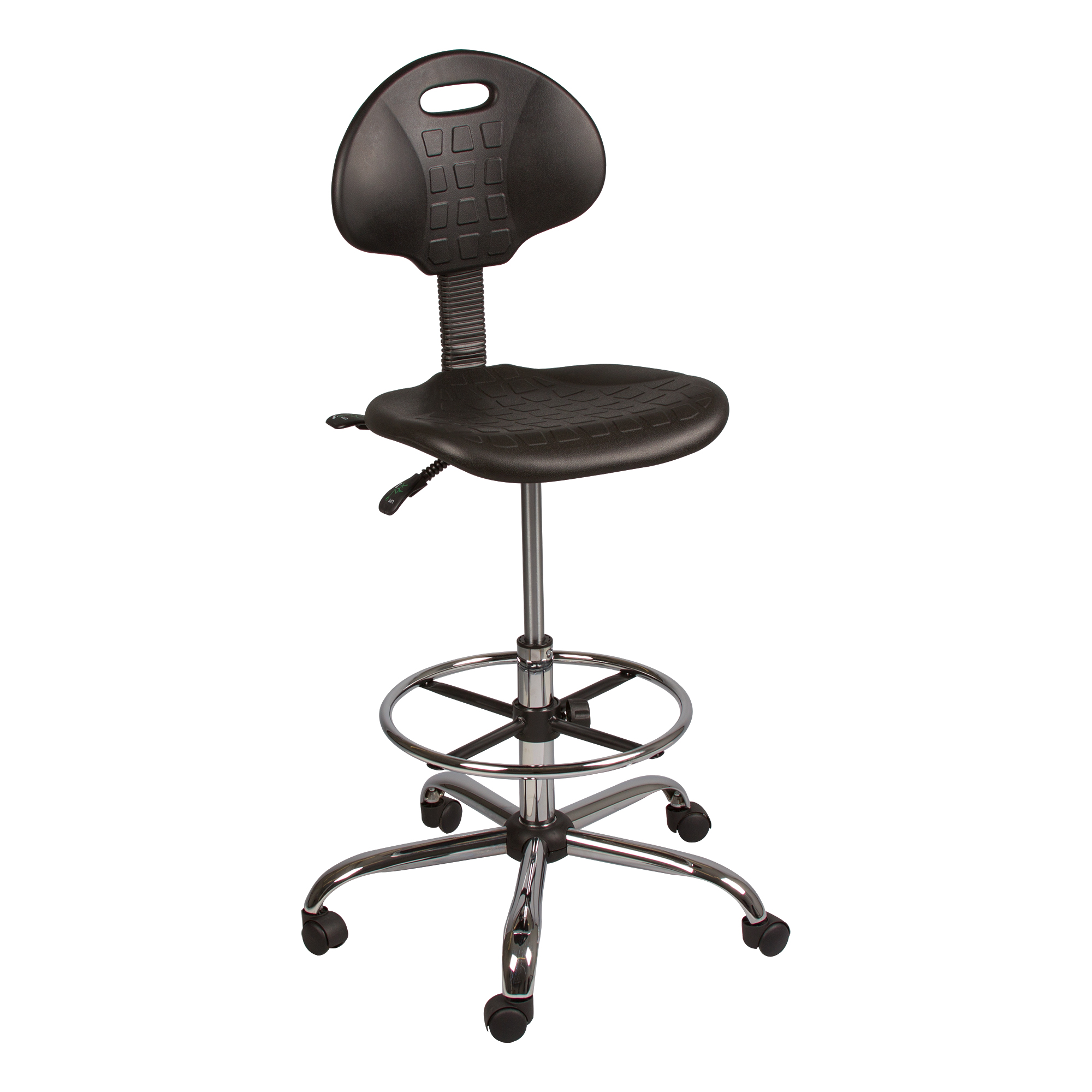 Alera Interval Series Swivel Task Stool, 34.5" Seat Height, Supports up ...