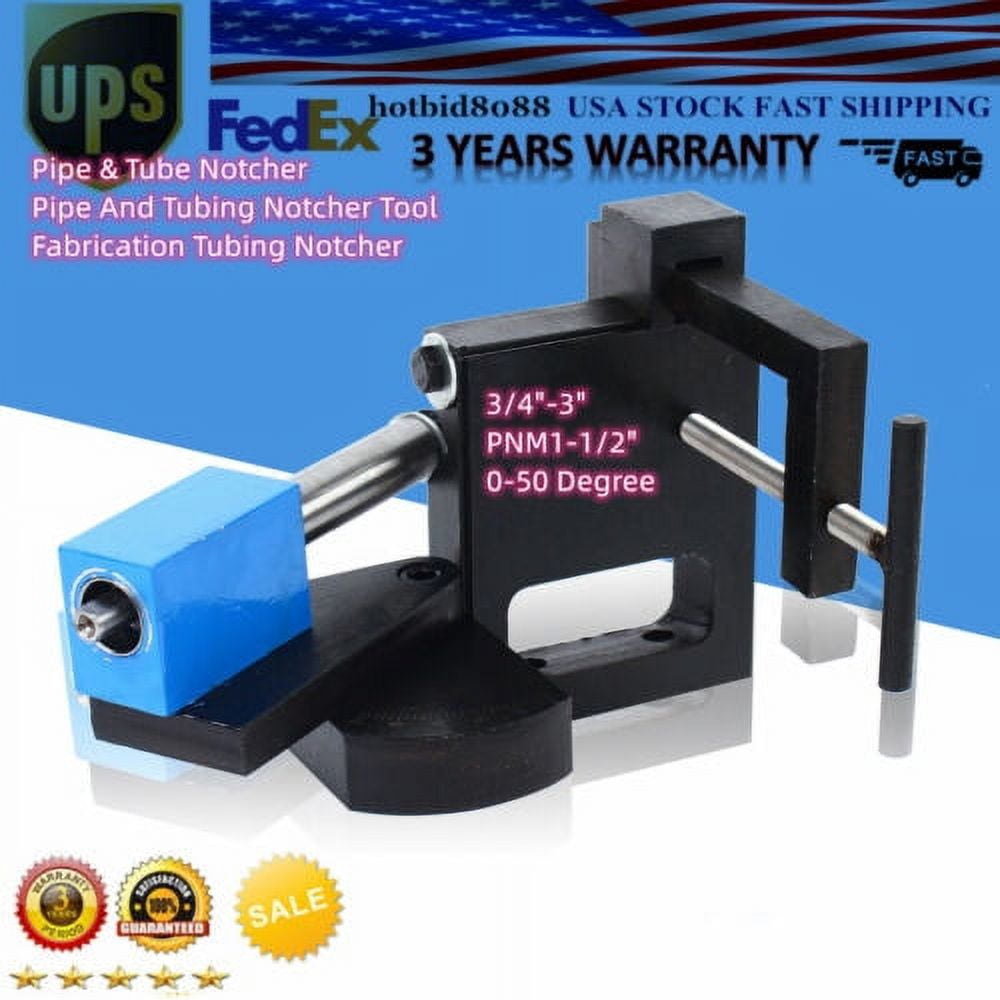 Industrial Professional Pipe & Tube Notcher 3/4" - 3" Fabrication Heavy ...