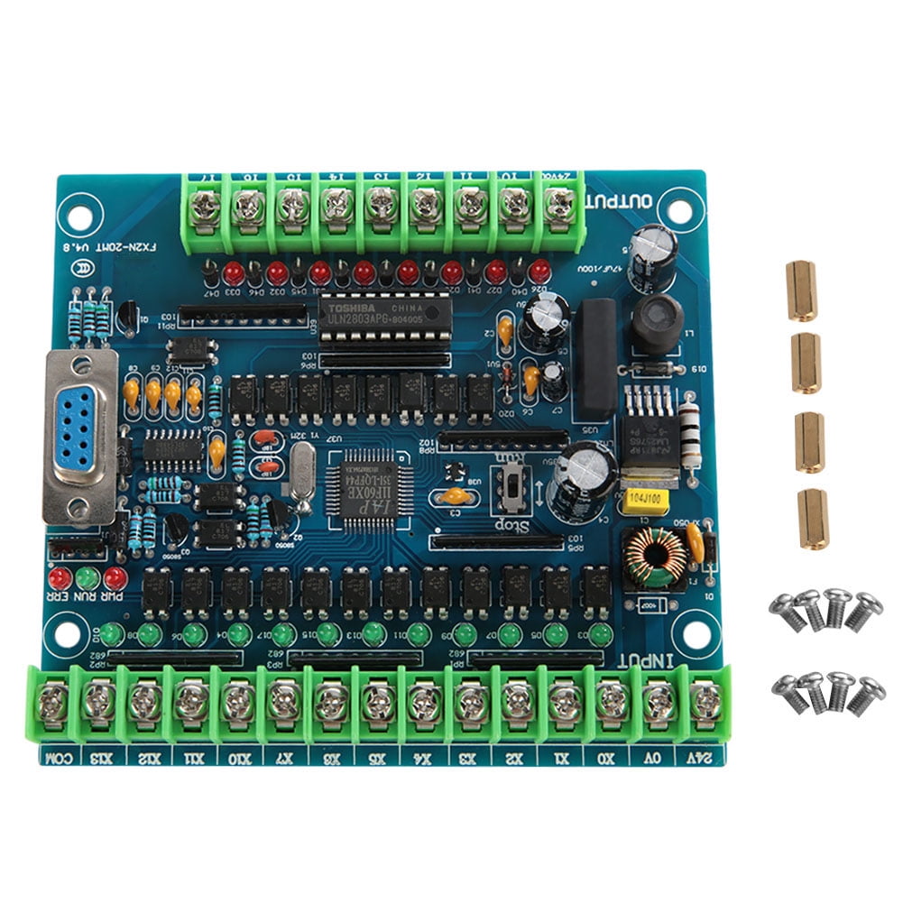 Industrial Programmable Control Board FX2N-20MT 12 Input 8 Output 24V 0 ...