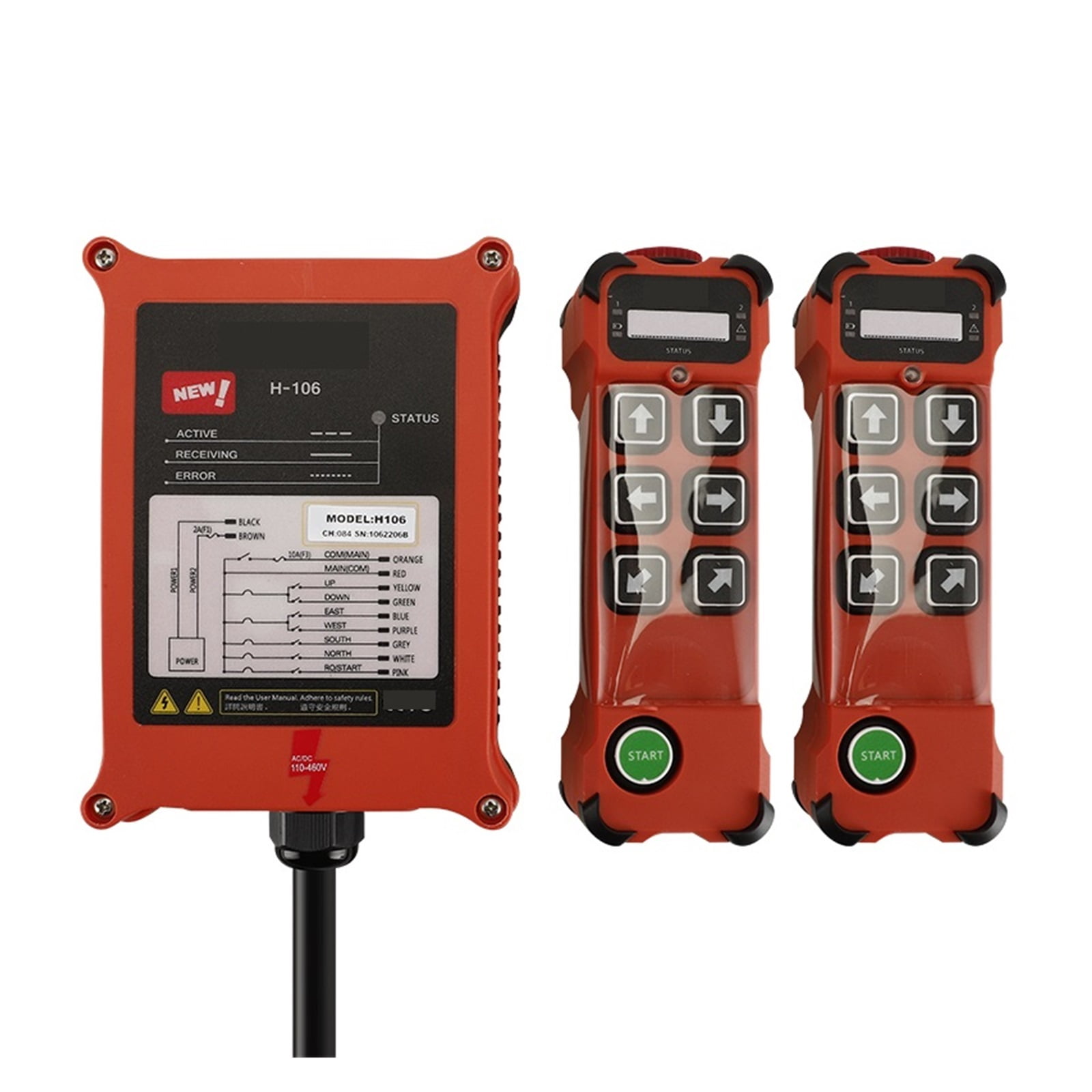 Industrial Radio Remote Control 6 Button Single Hydraulic Controller ...