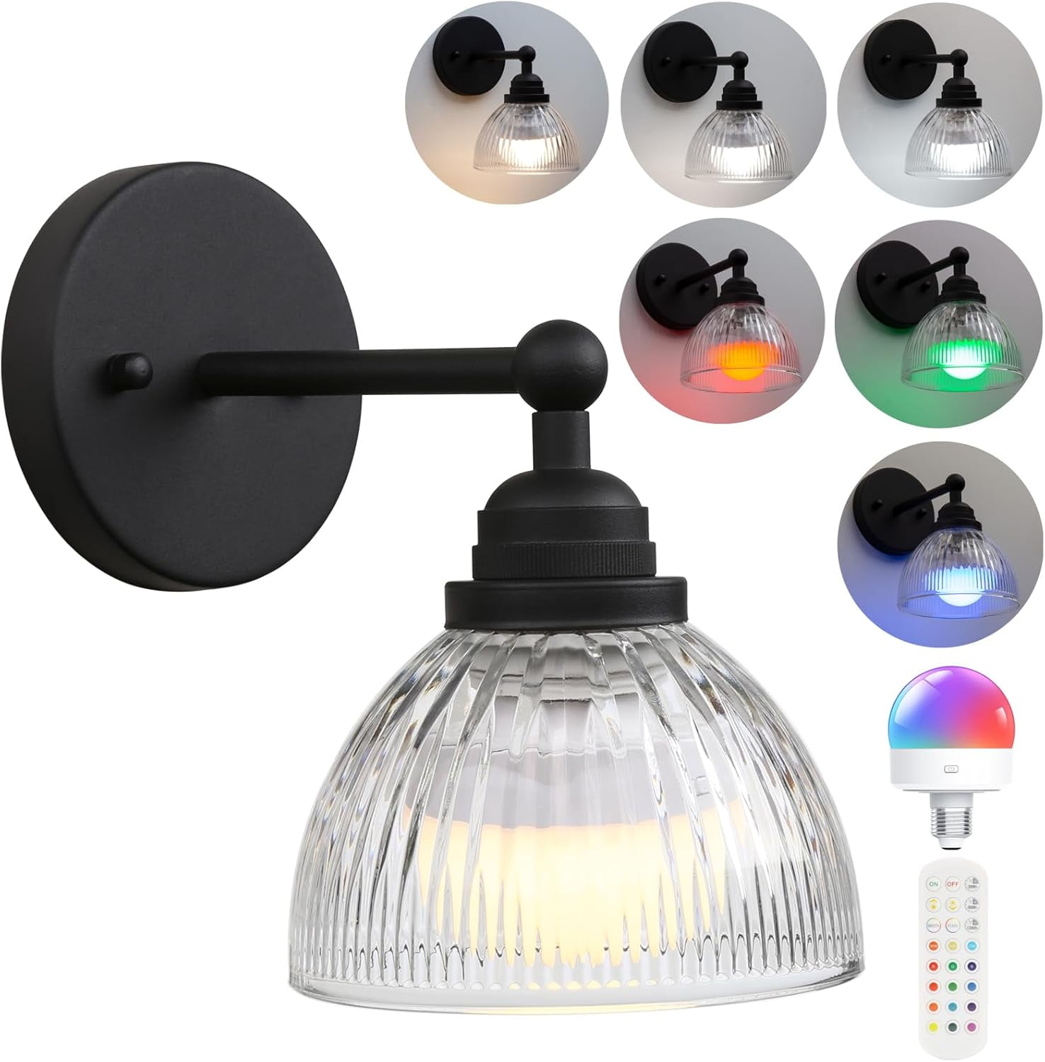 Industrial Rechargeable Battery Operated Wall Sconce with Remote ...