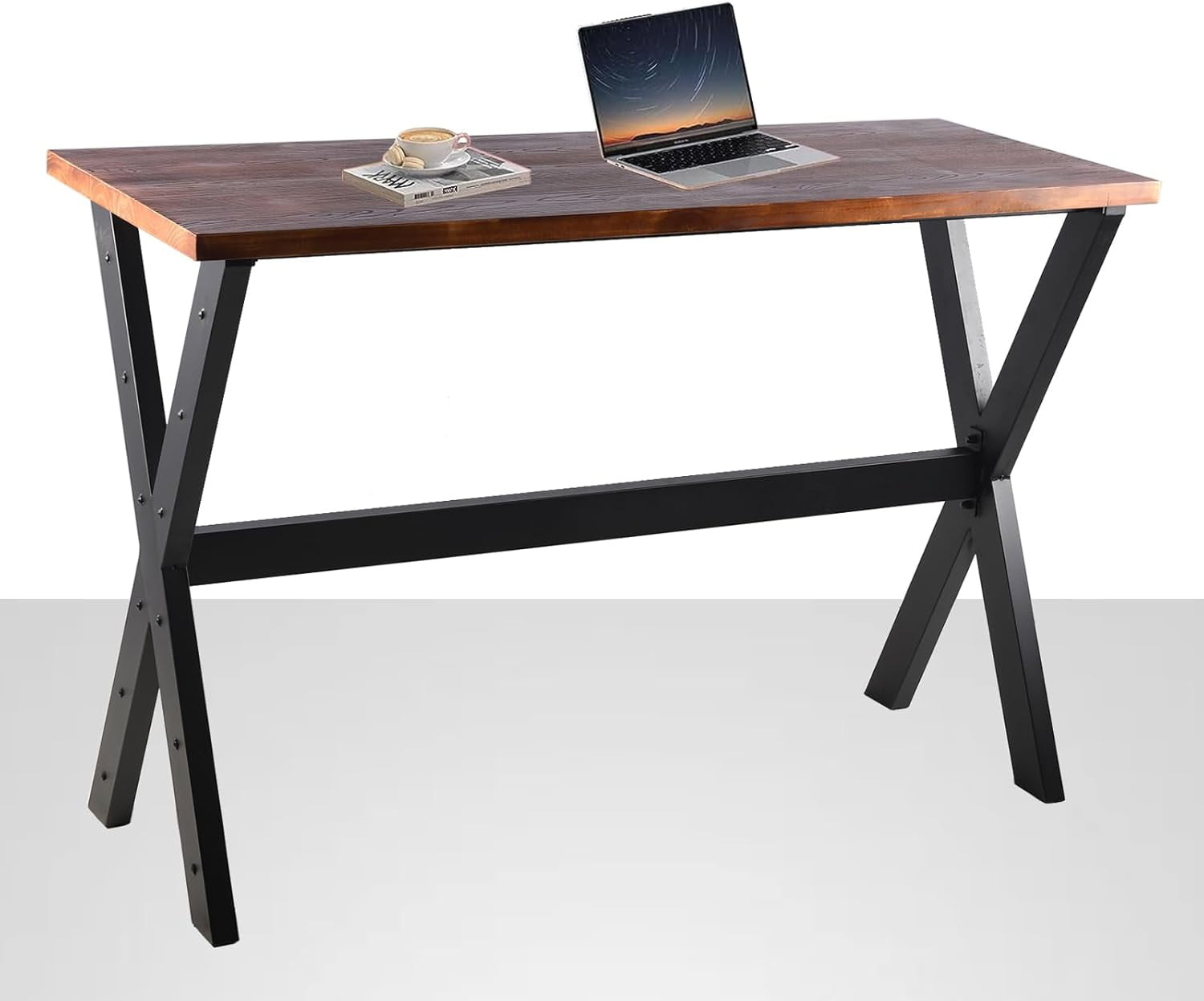 Industrial Rectangle Bar Table Vintage High Breakfast Dining Table in ...