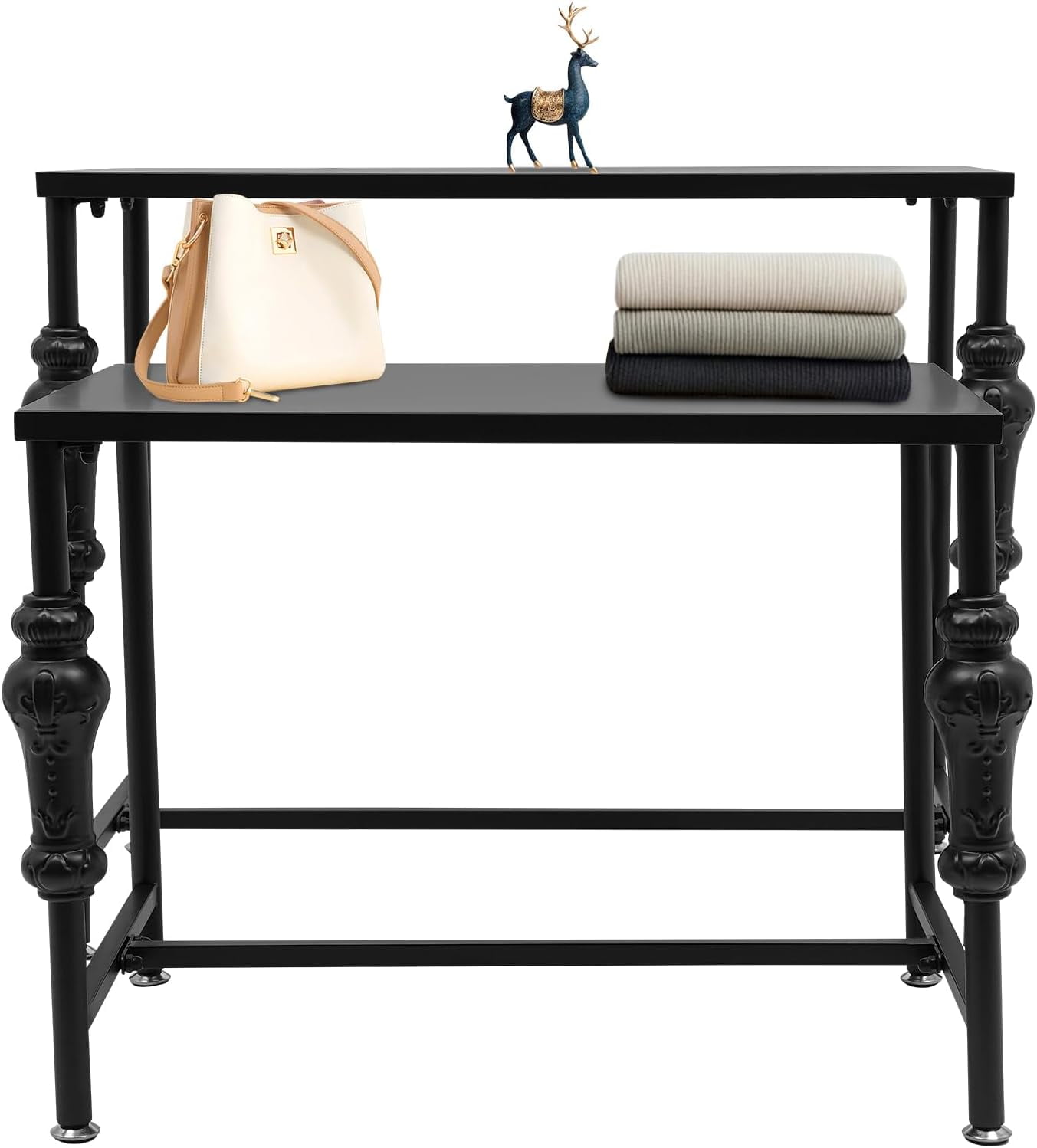 Industrial Retail Display Tables, Set of 2 Modern Standing Clothing ...