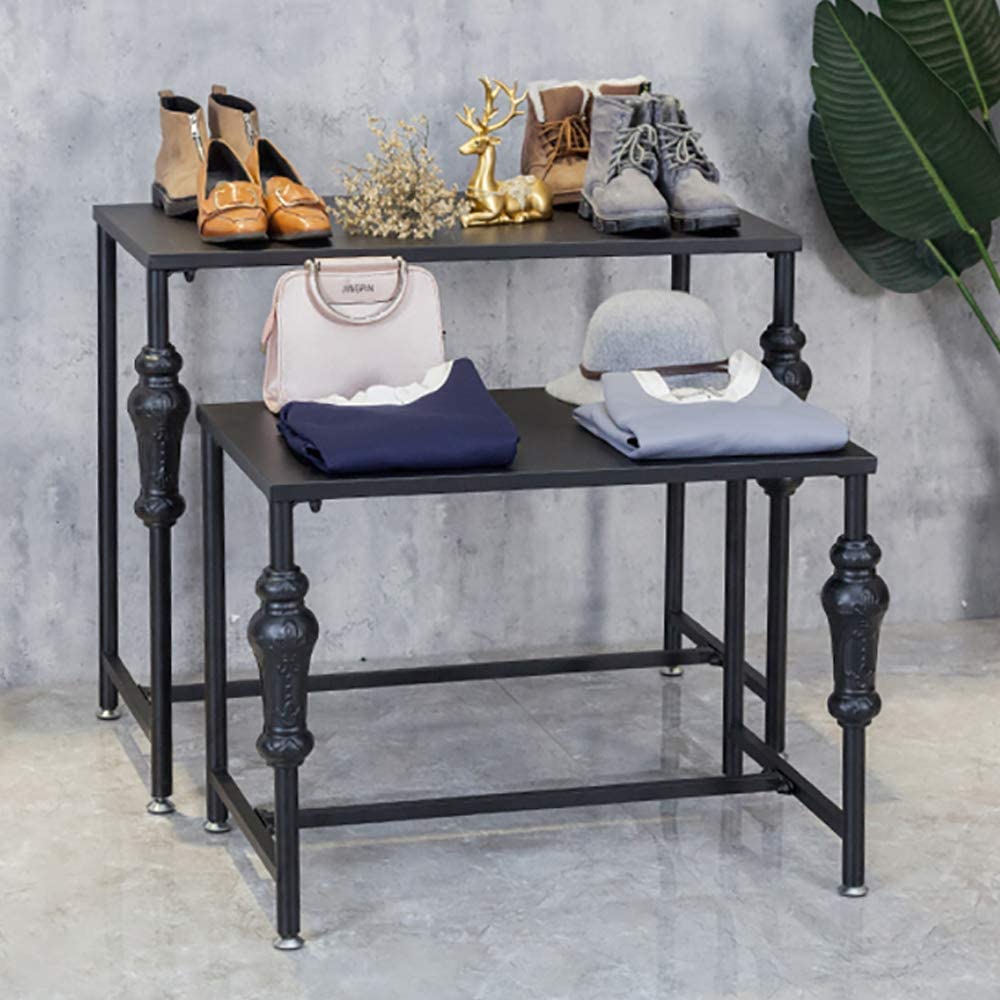 Industrial Retail Display Tables, Standing Clothing Shoes Display Rack ...