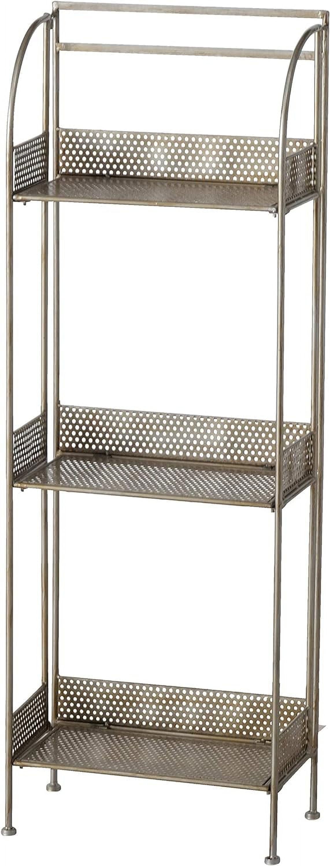 WHW Retro Style 3-Tier Metal Shelves - 16.25"W x 8.75"D x 45.5"H ...