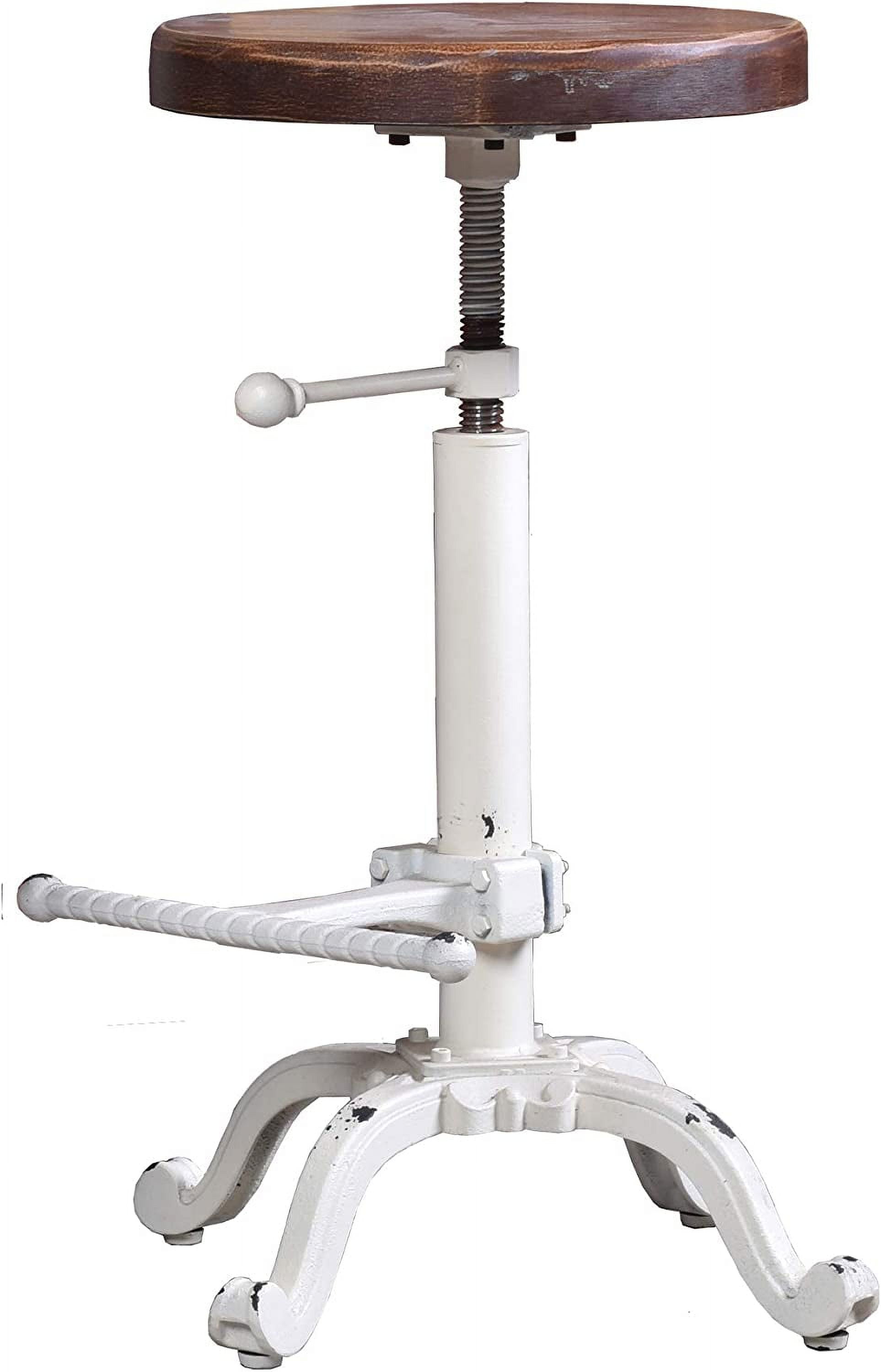 Industrial Retro Vintage Farm Wooden Tractor Stool Kitchen Swivel ...