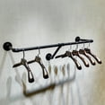 Industrial Retro Wall Mounted Pipe Shelf Bathroom Hanging Towel Rack ...