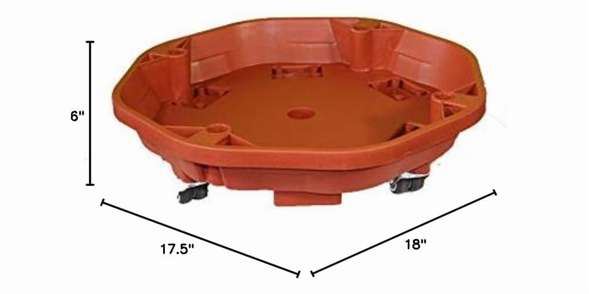Industrial Roller Tray 18 Inch 6 Wheel Plant Caddy, Supports PVC Pipe ...