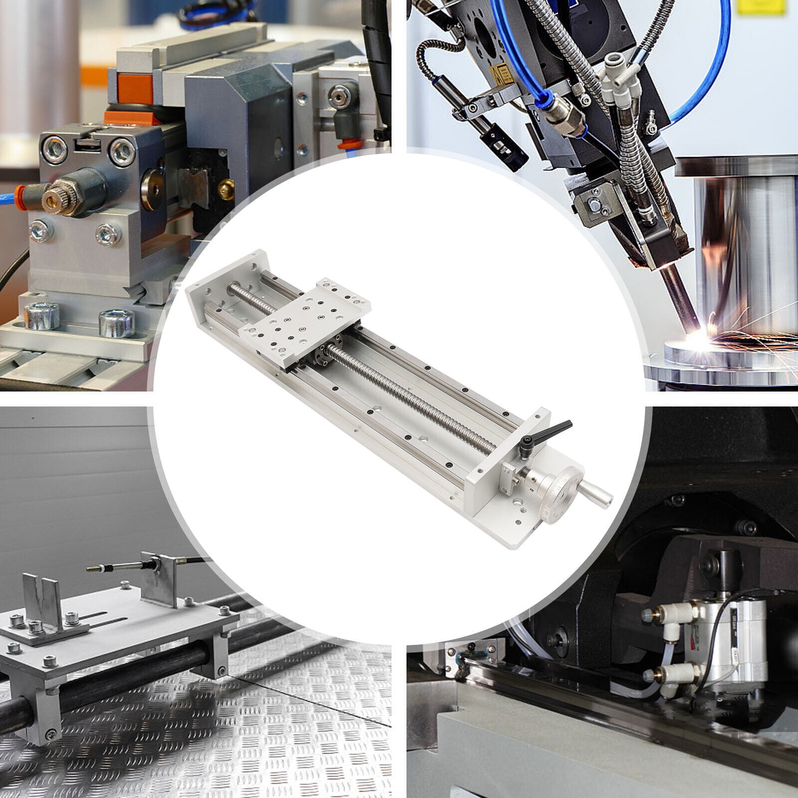 Industrial SFU1605 Linear Rail Cross Sliding Stage Table Linear XYZ ...