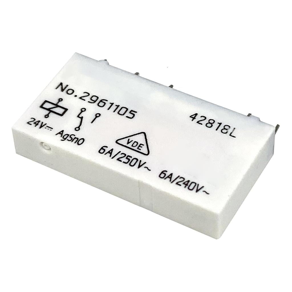 Industrial SPDT Relays 5 Pin 24VDC High Cycle Life DIN Rail Mounting ...