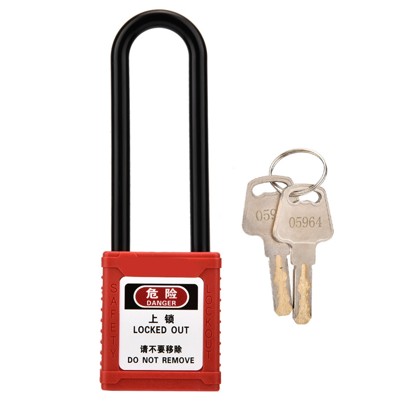 Industrial Safety Padlock Long Insulated Beam Lockout Tag Out Isolation ...