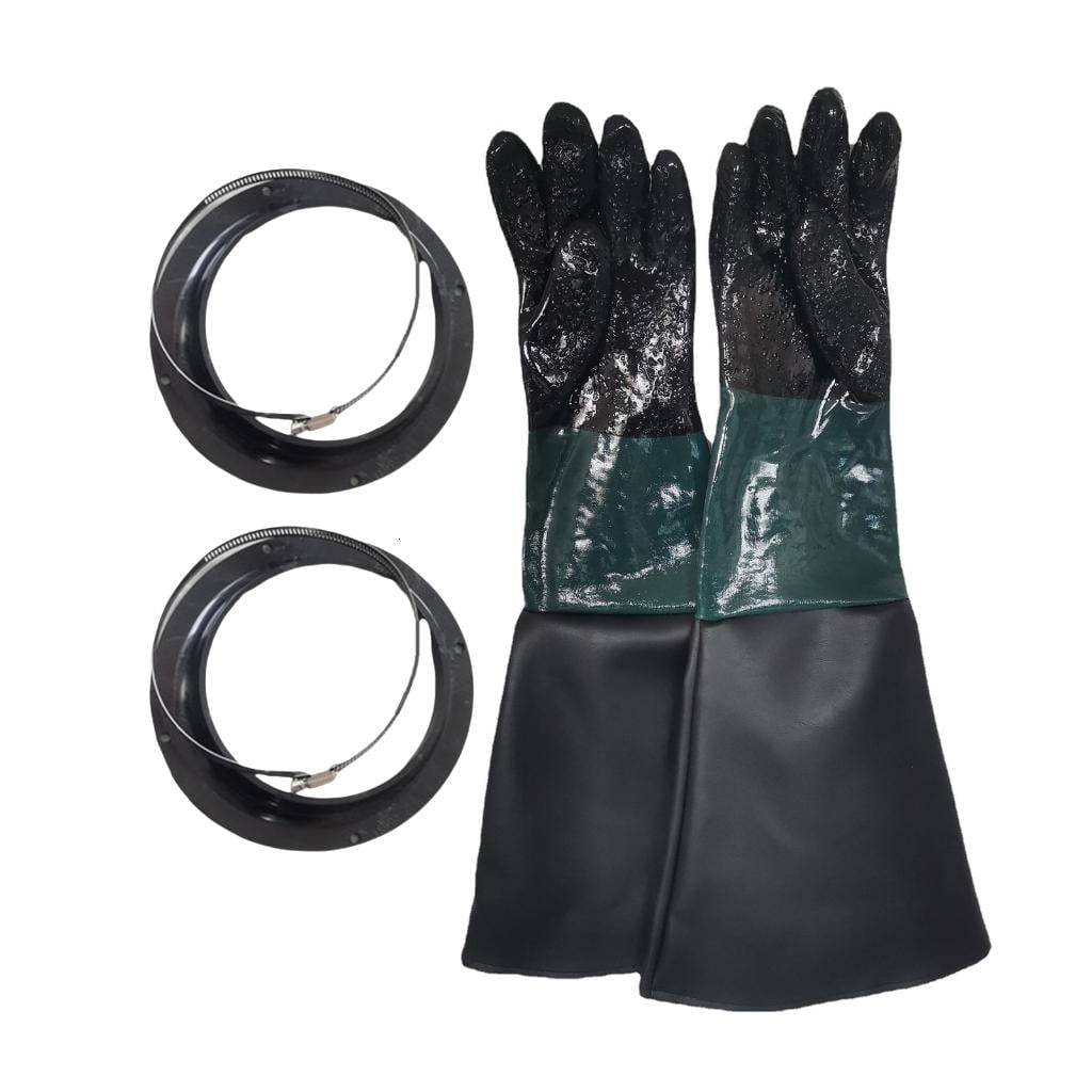 Industrial Sandblasting Gloves Abrasive Blasting Safety Gloves with ...