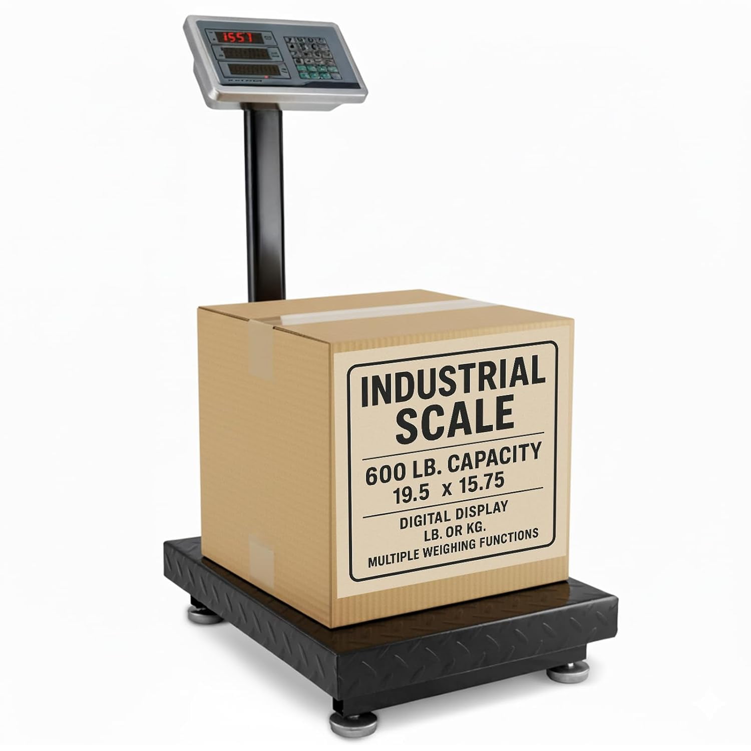 Industrial Scale, Platform Scale, 600 LB, Large, Weight Machine for ...