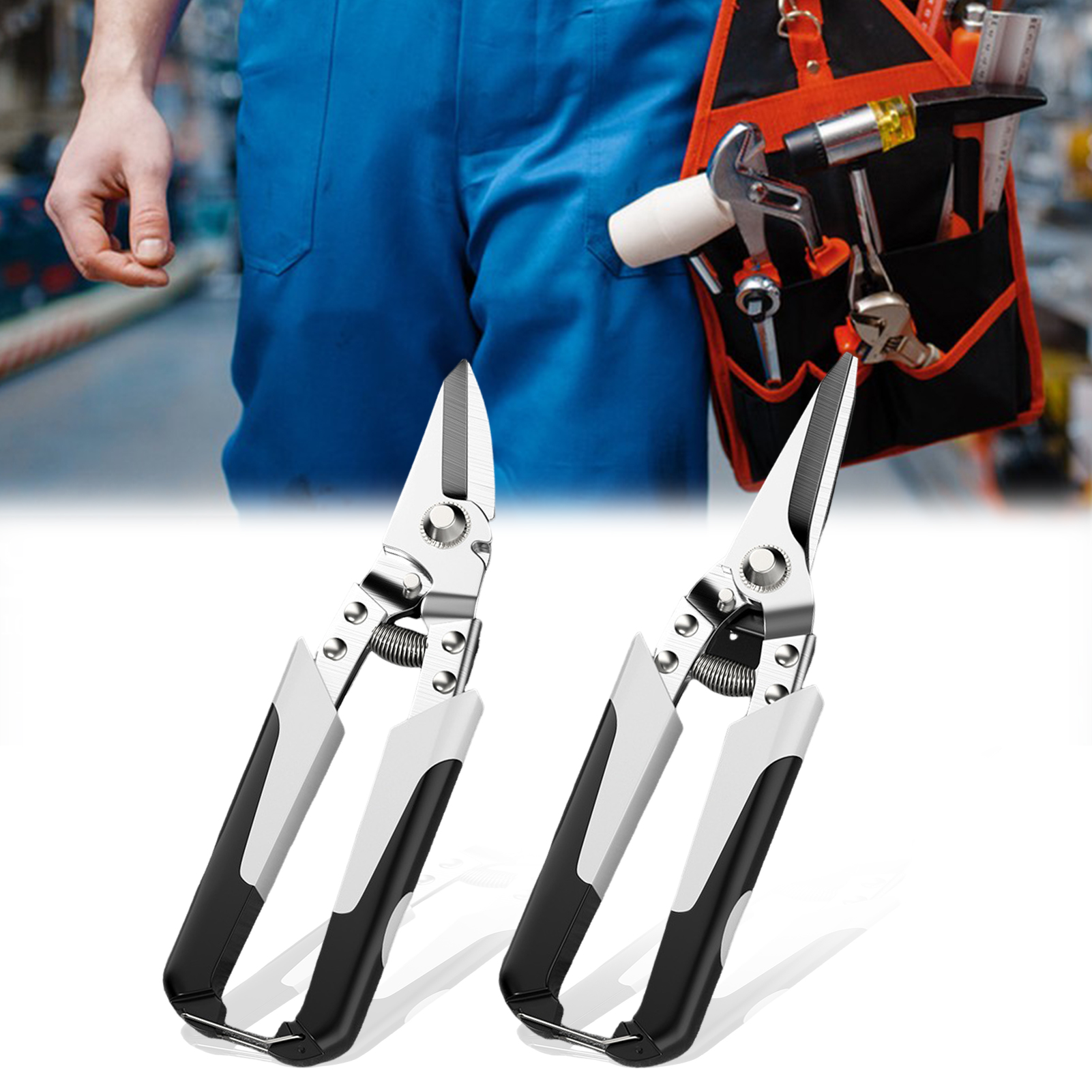 Industrial Scissor High Carbon Steel Sharp Cutter Multi-purpose Iron ...