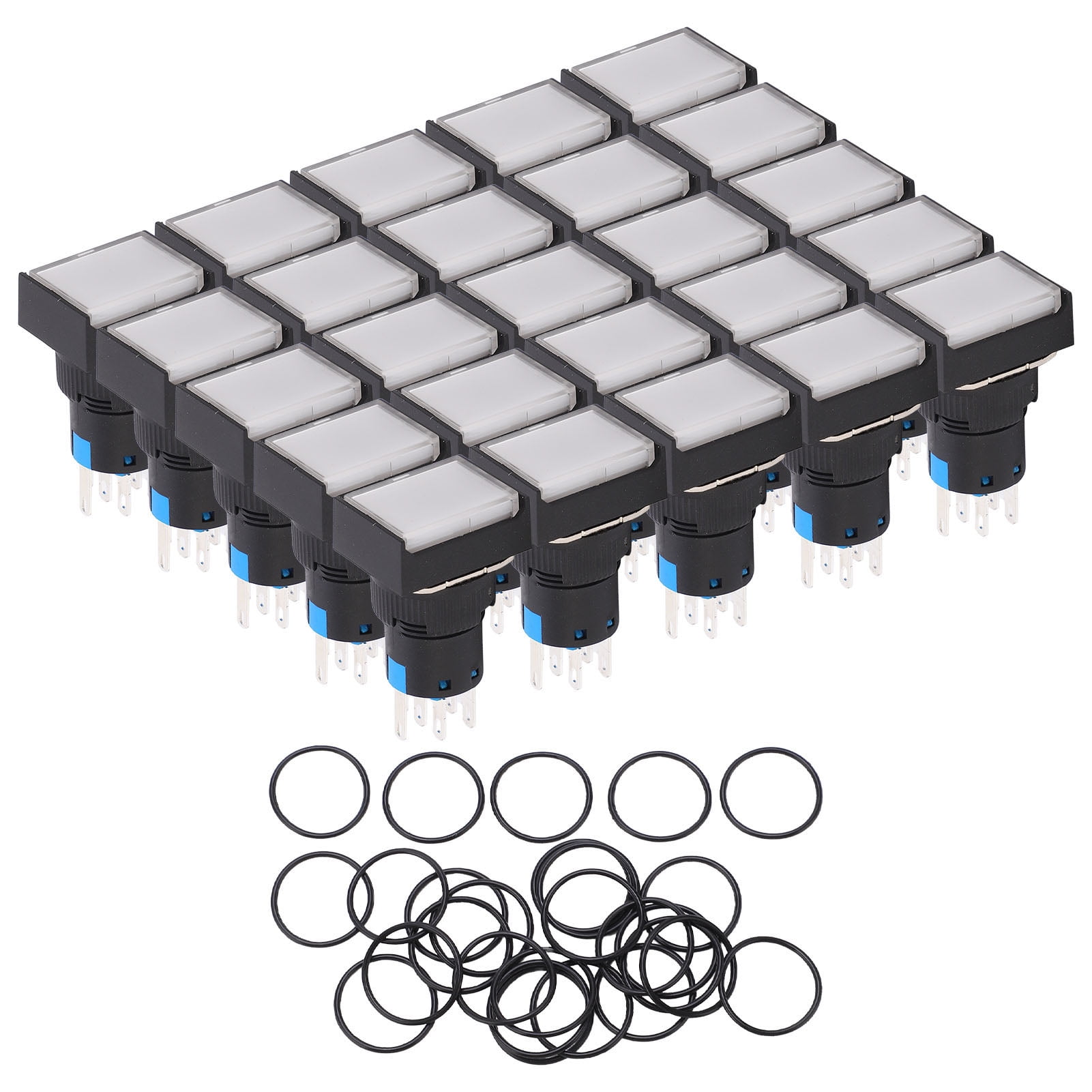 Industrial Self-Locking Push Button Switch, 5A Control, AC DC12V, with ...