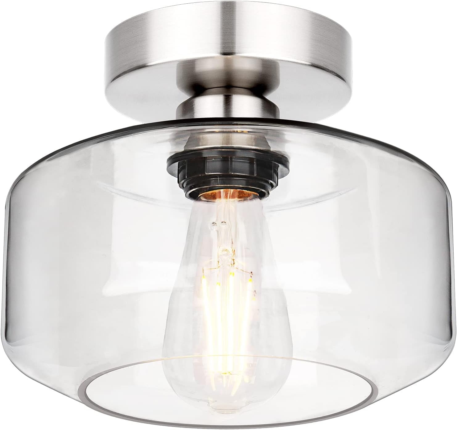 3-light Ceiling Fixture Mayful 3-Light Semi Flush Mount Ceiling Fixture ...