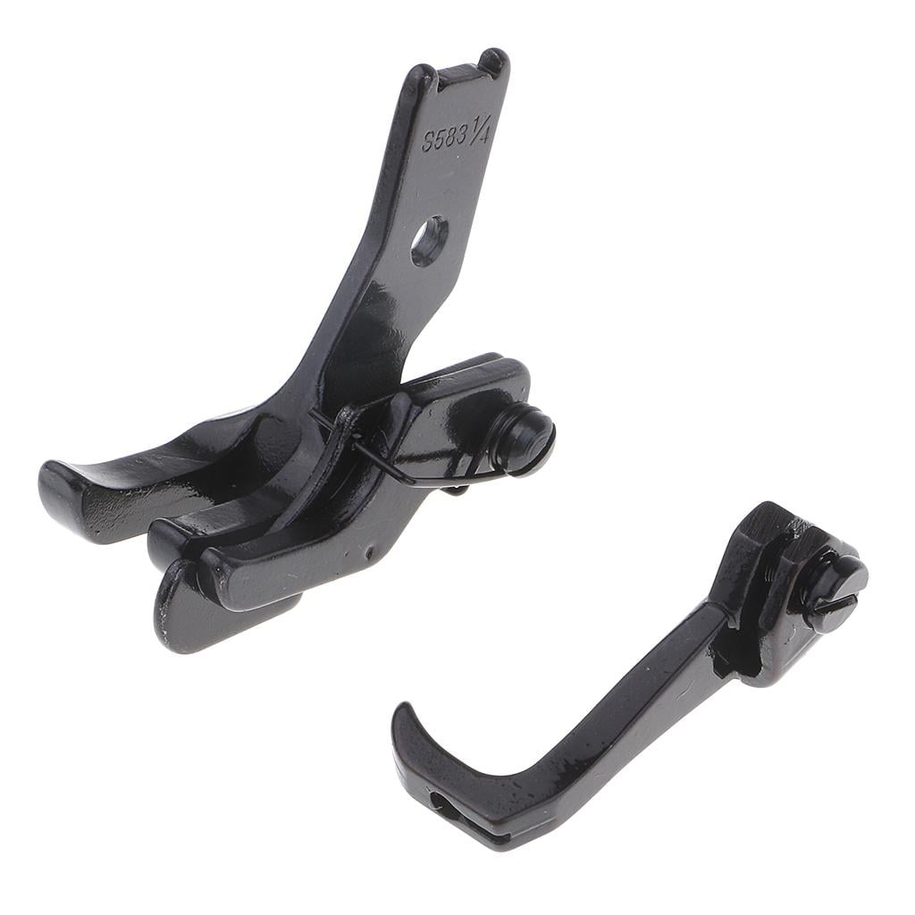 Industrial Sewing Machine Walking Foot Edge Guide Foot Set - Black, 1/4 ...