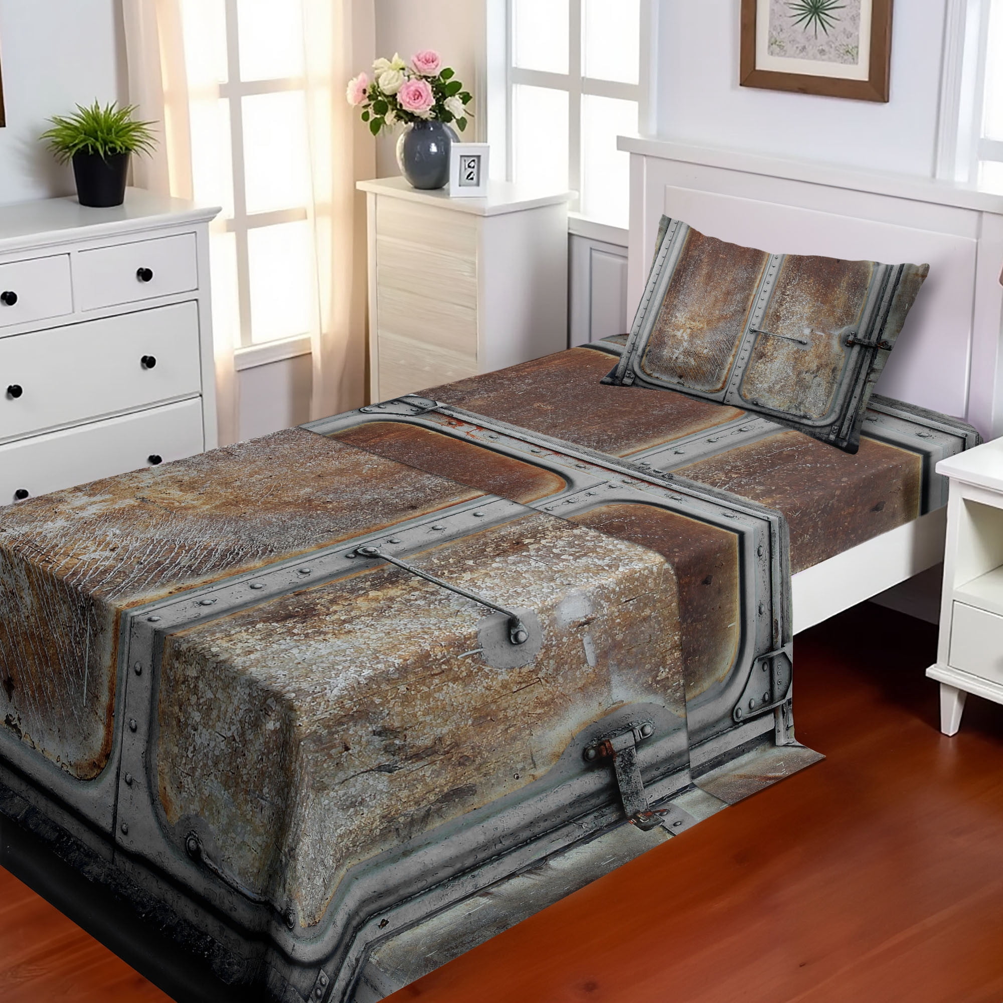 Industrial Sheet Set, Vintage Railway Container Door Old Locomotive ...