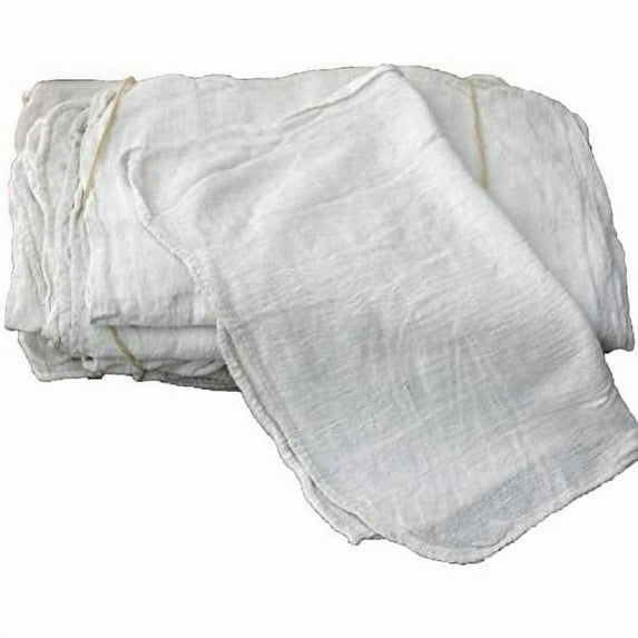 Textile Topia- White Shop Towels – 50 Pack, Lint-Free, Reusable Cotton ...