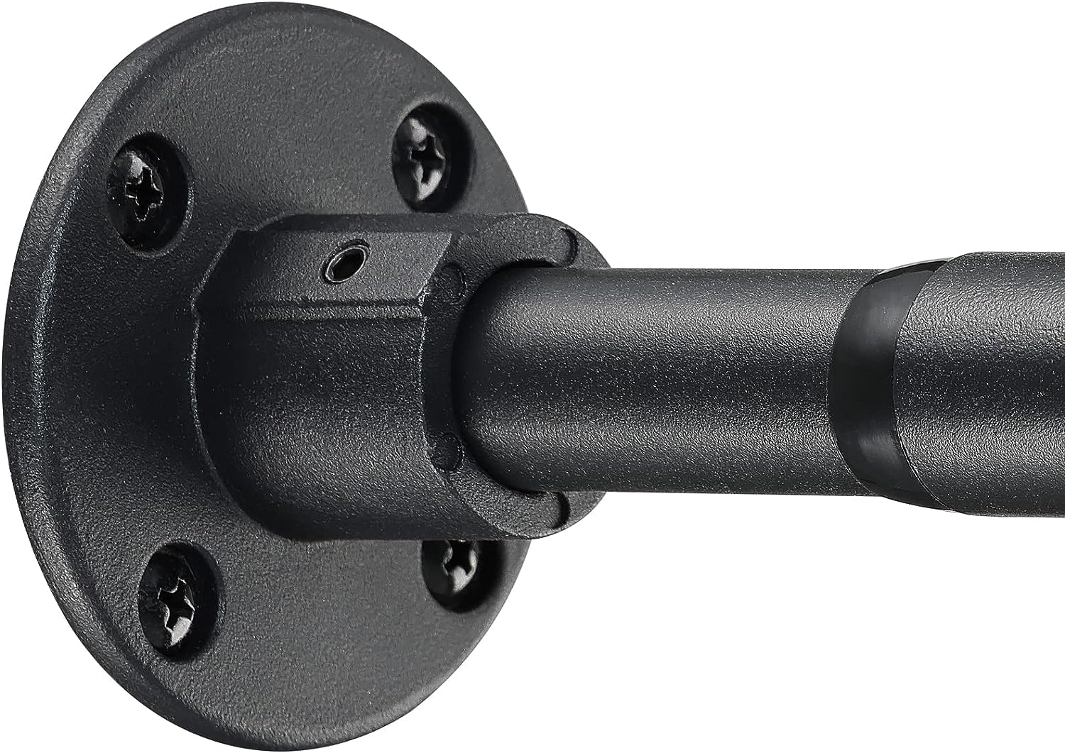 WIDYANA Adjustable Swivel Shower Curtain Rod, 31-76 inches, Matte Black ...