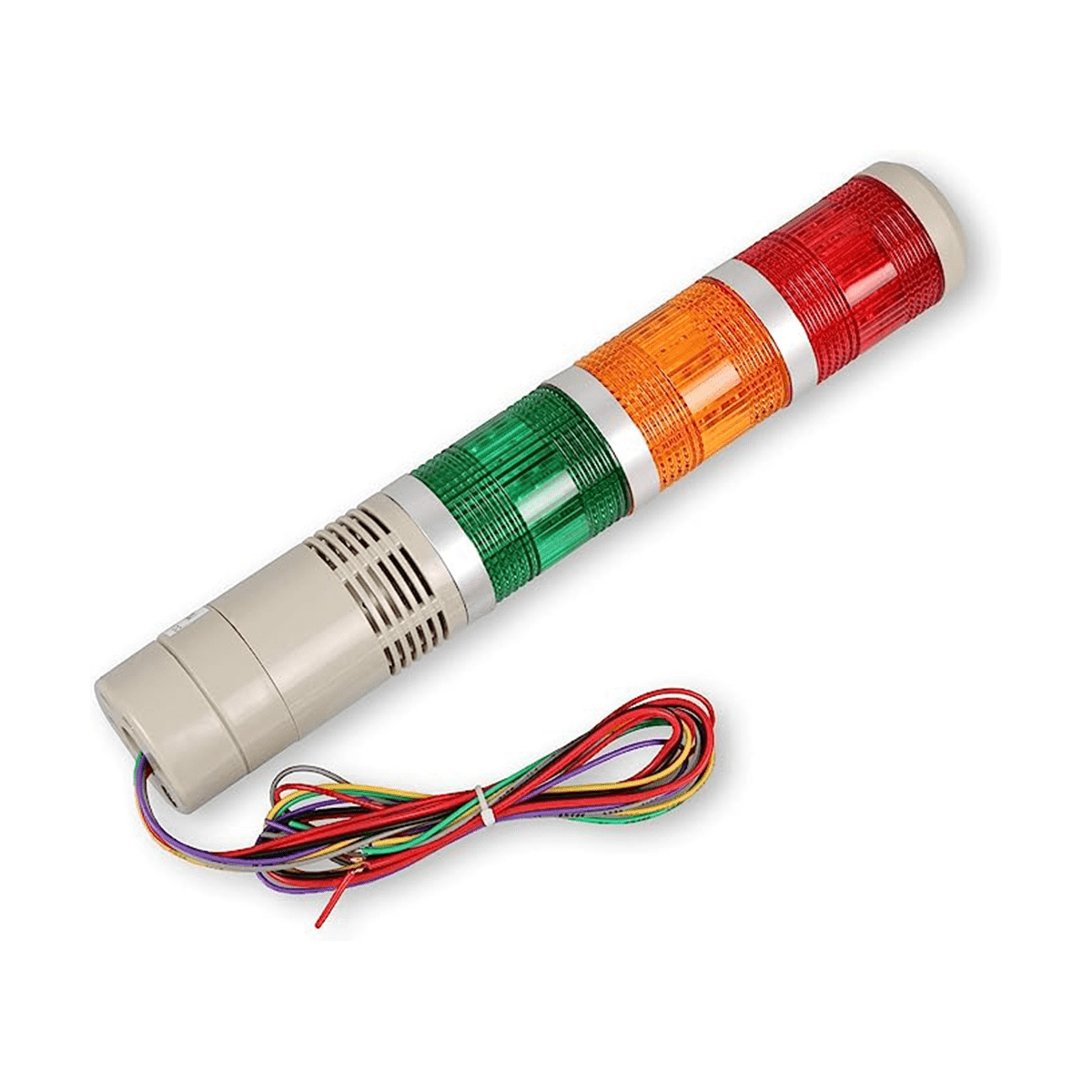 Industrial Signal Light Tower Column Alarm Tower Flashing Indicator Light with Buzzer Stacked ...