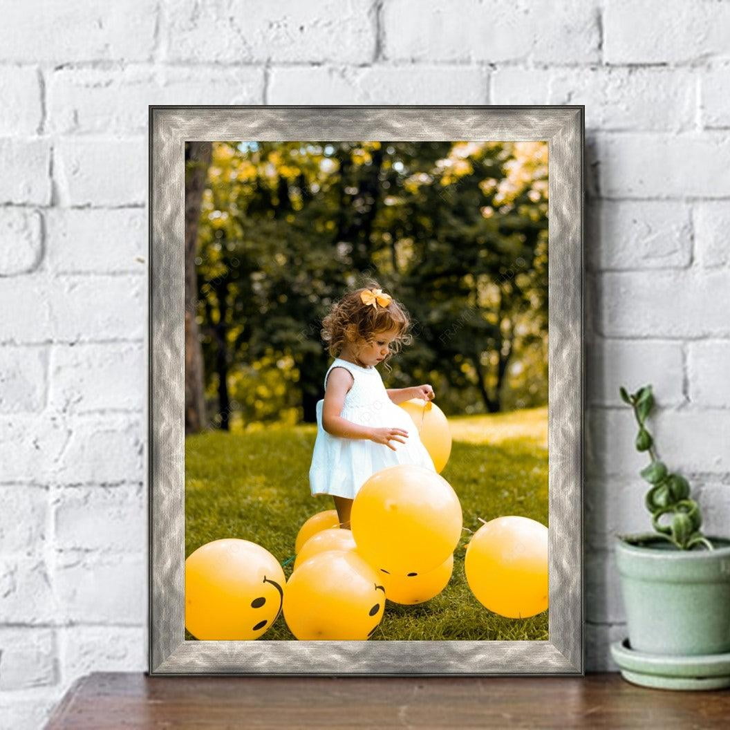 Industrial Silver Picture Frame Slope Gallery Wall Framing - Walmart.com