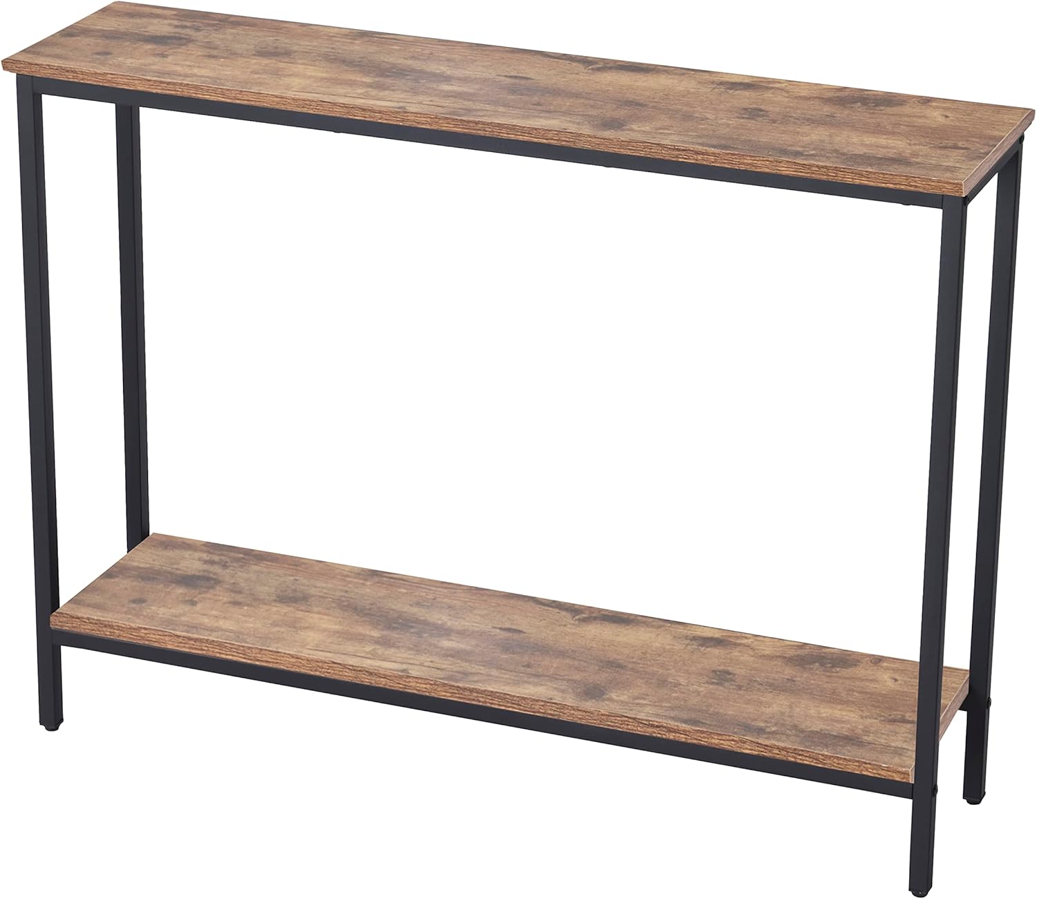 Industrial Sofa Console Table for Living Room, Office (Rustic Brown ...