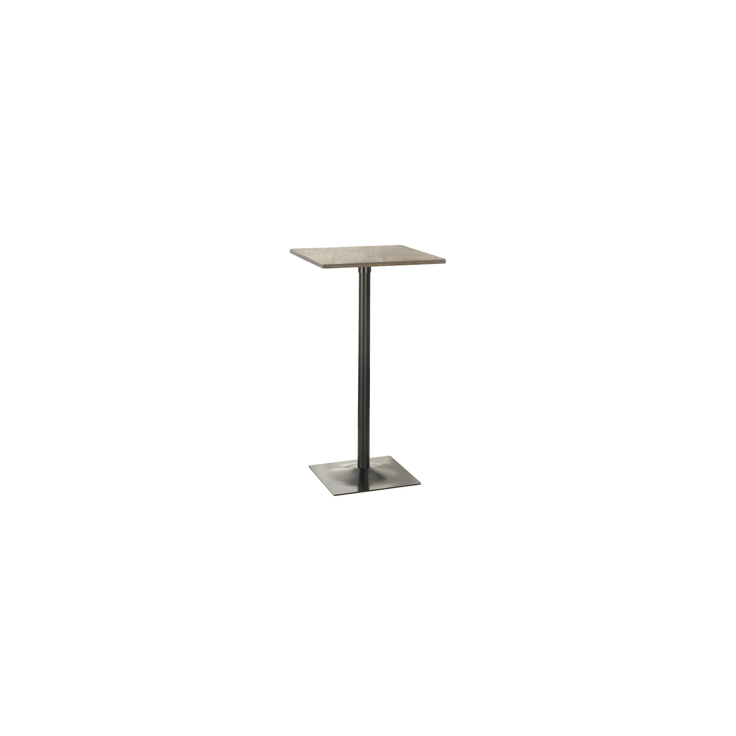 Industrial Square Metal Bar Table With Wooden Top, Black - Walmart.com