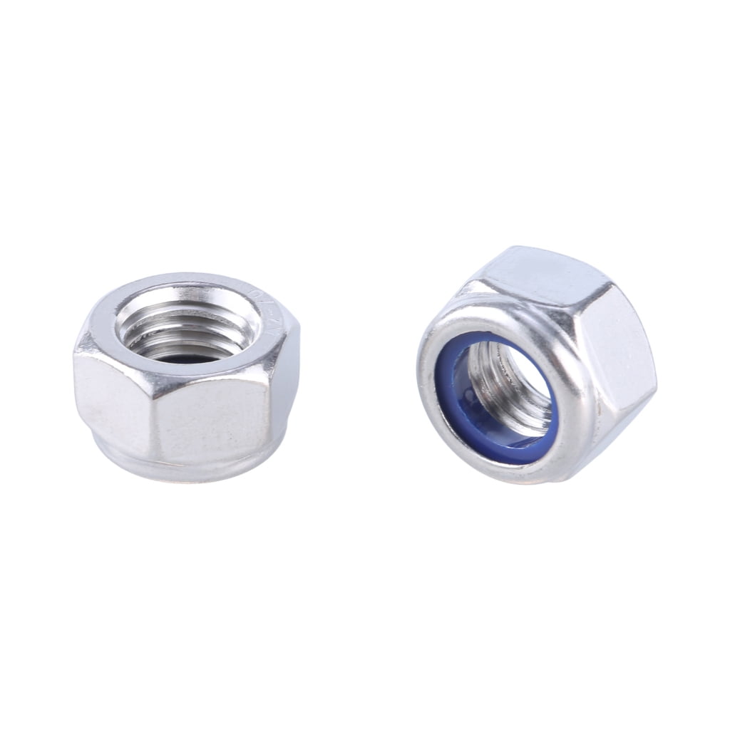 Industrial Stainless Steel Hex Nuts with Self Locking Mechanism set for ...