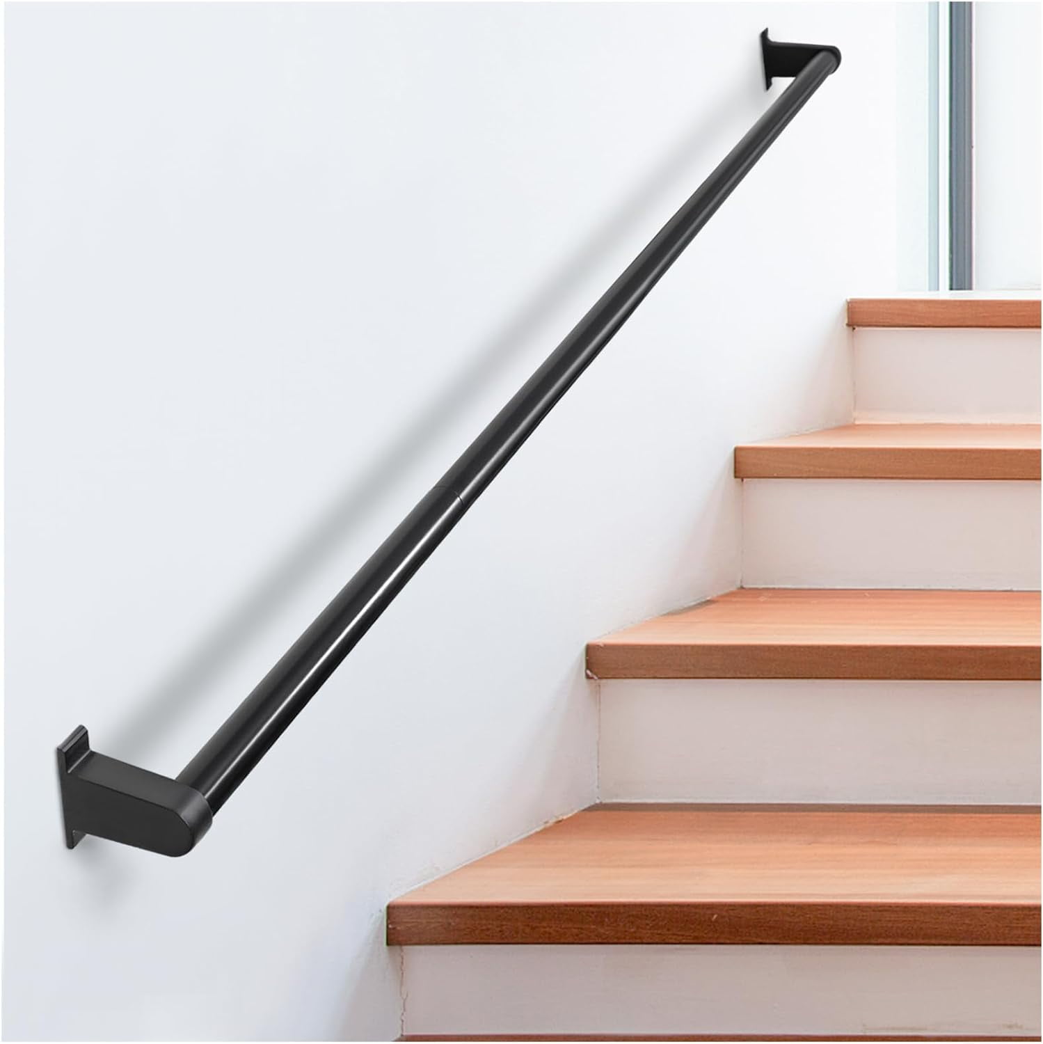 Industrial Stair Railing Metal Hand Rails for Indoor & Outdoor Steps ...