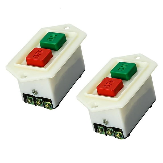 Industrial Start Stop Switches 380V with Lockable Button Flushing Mount ...