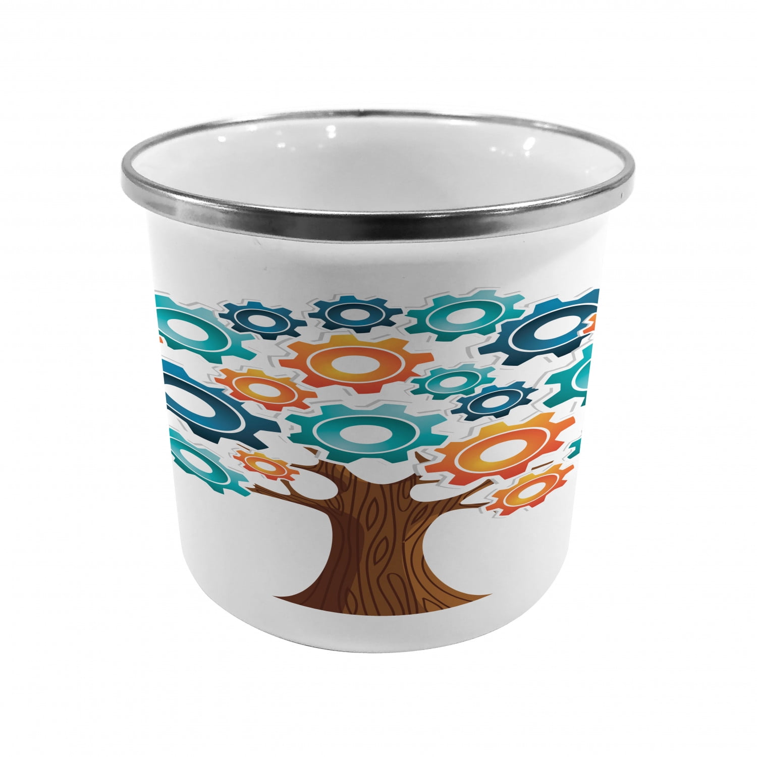 Industrial Steel Camping Mug, Innovation Gears Concept Tree System ...
