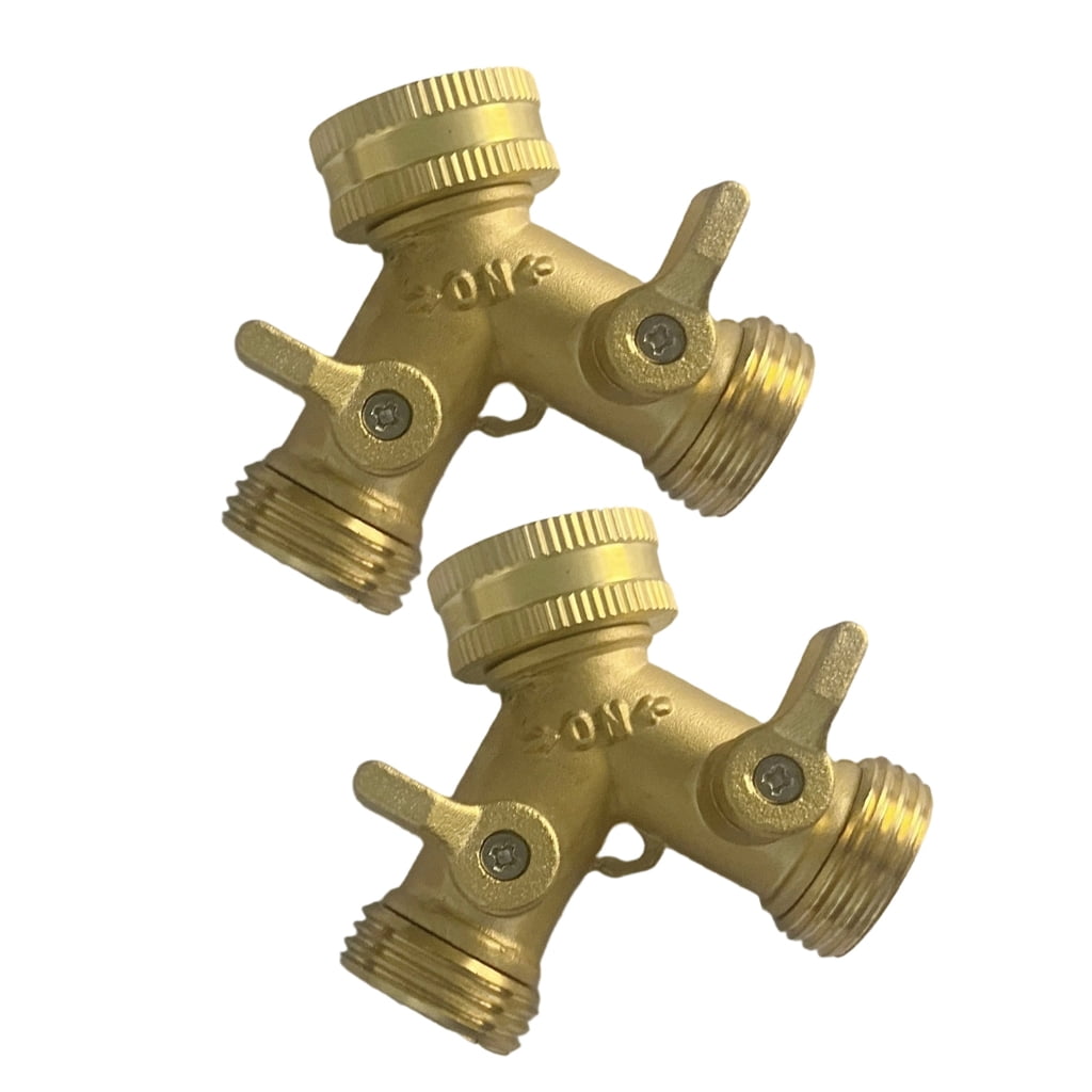 Industrial Strength 3/4Inch Brass Water Flows Divider Pipe Splitter ...