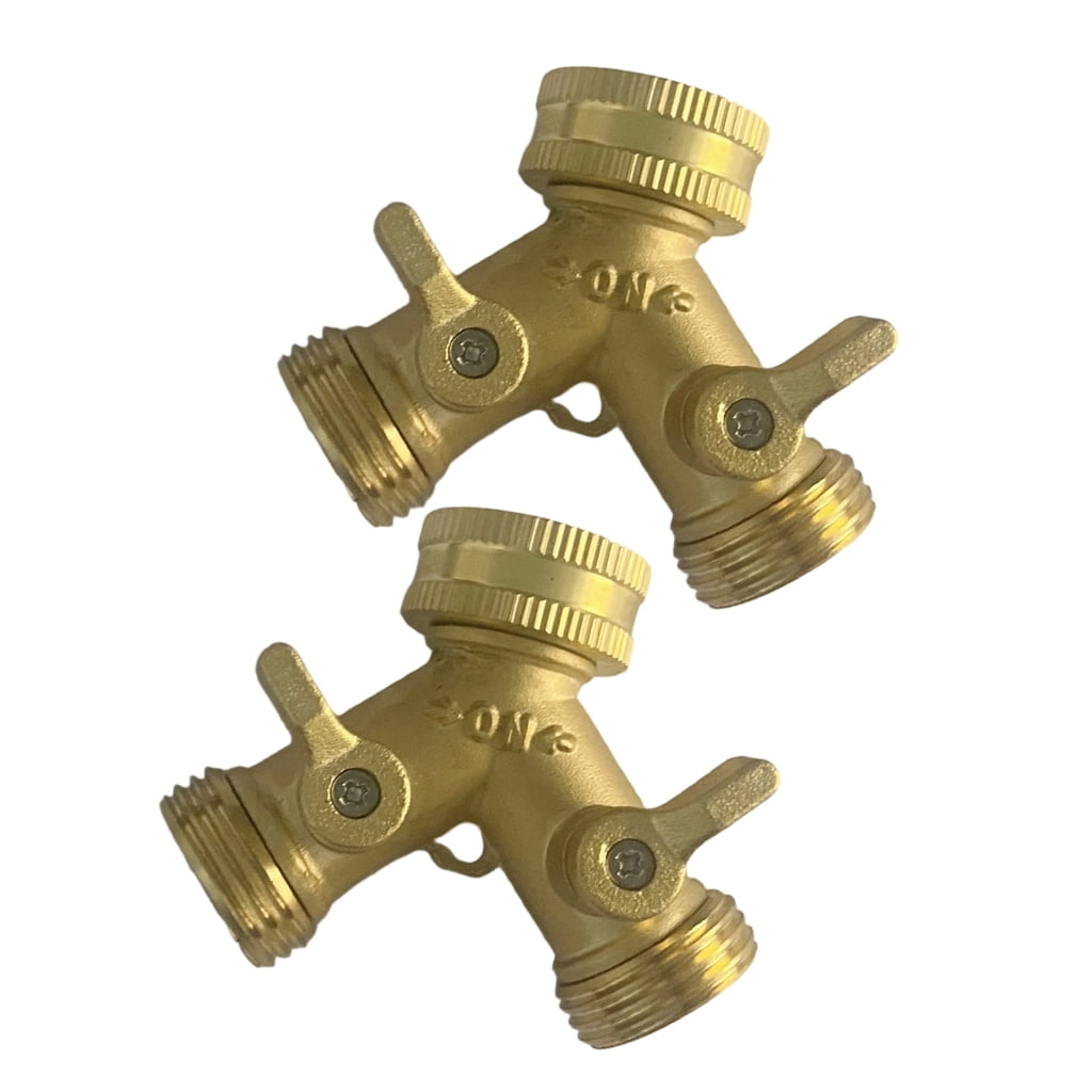 Industrial Strength 3/4Inch Brass Water Flows Divider Pipe Splitter ...