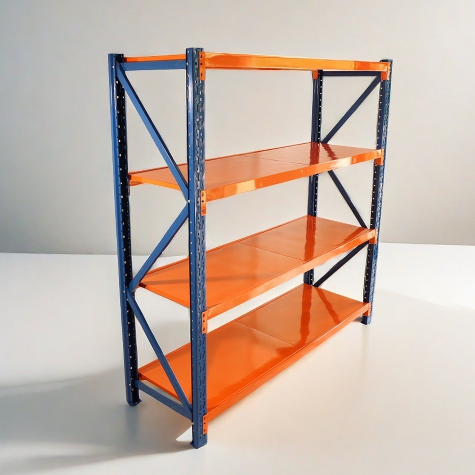 Industrial Strength Heavy Duty Steel Shelving Units - 4-Tier Adjustable ...